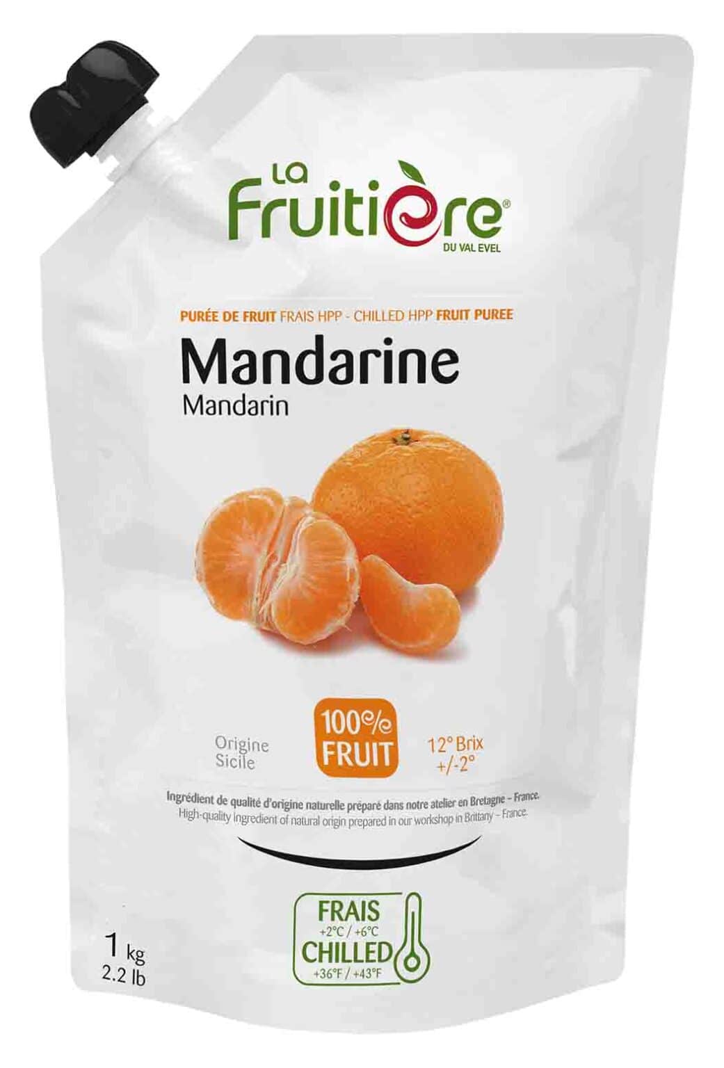 MANDARIN PUREE 100% - La Fruitière du Val Evel