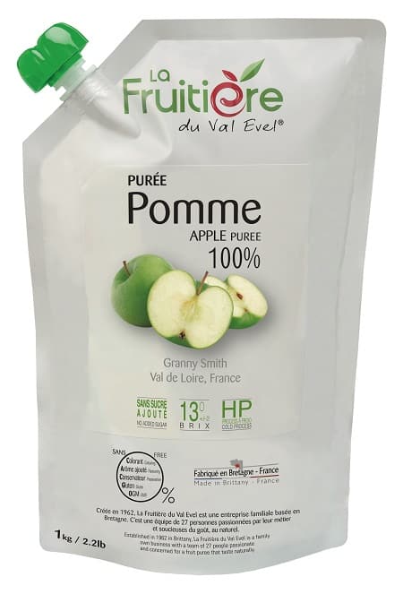 PURÉE DE POMME VERTE 100% - La Fruitière du Val Evel
