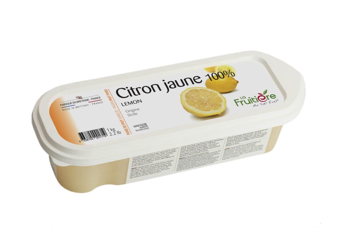 PURÉE DE CITRON JAUNE 100% - La Fruitière du Val Evel